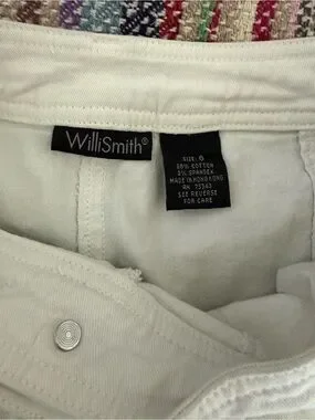 Willi Smith | Skirts | Willi Smith Cream Aline Denim Skirt Size 6 ...
